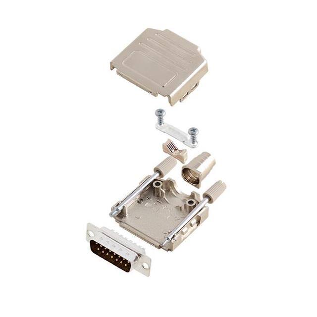 D-SUB BACKSHELL, SHIELDED, 180 + 6355-0004-02 Encitech Connectors AB製｜電子部品・半導体通販のマルツ