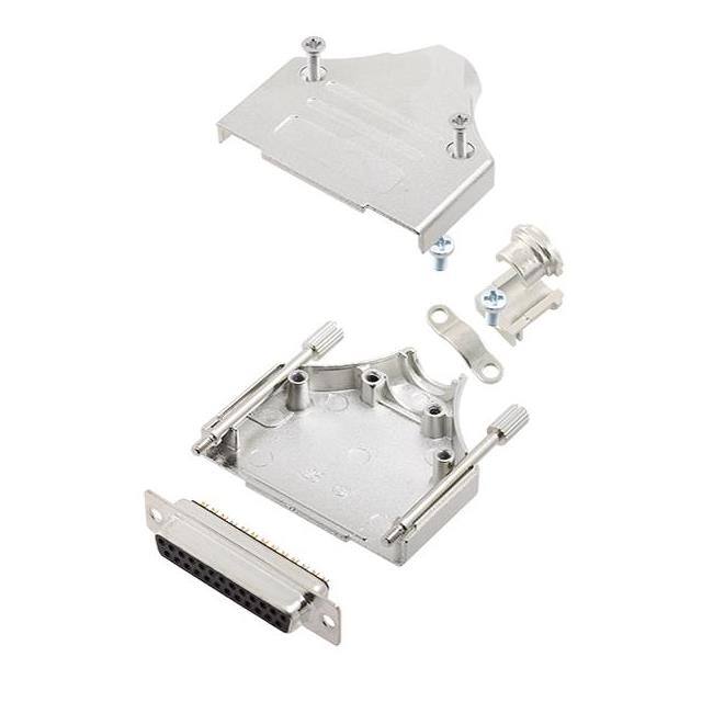 D-SUB BACKSHELL, FULL METAL, 180 6355-0005-13 Encitech Connectors AB製 ...