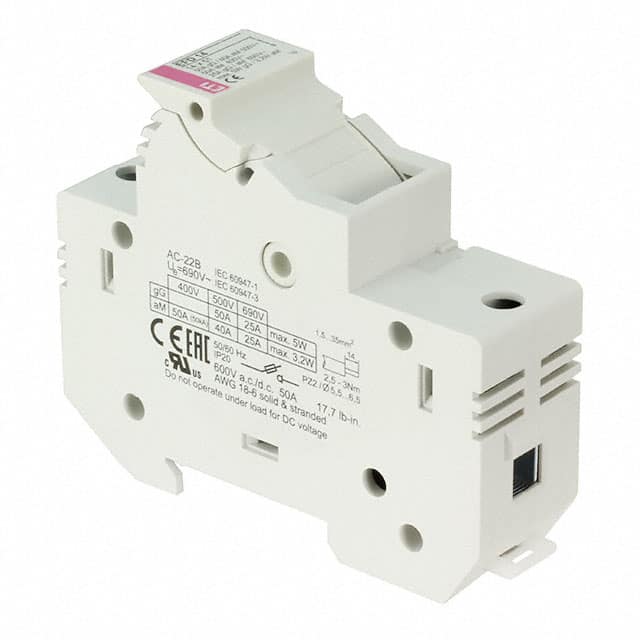 FUSE HLDR CART 600V 50A DIN RAIL 2560001 American Electrical Inc.製｜電子部品 ...