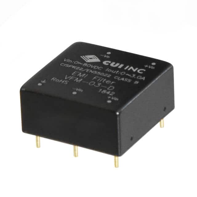 DC-DC FILTER, EMC 0~80 VDC INPUT VFM-03-D CUI Inc製｜電子部品・半導体通販のマルツ