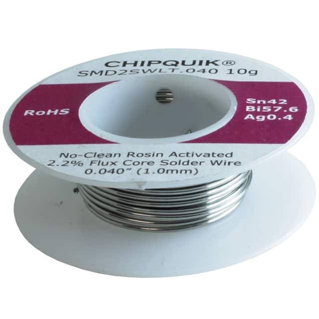 SN42/BI57.6/AG0.4 2.2% FLUX CORE SMD2SWLT.040 10G Chip Quik Inc.製｜電子部品 ...