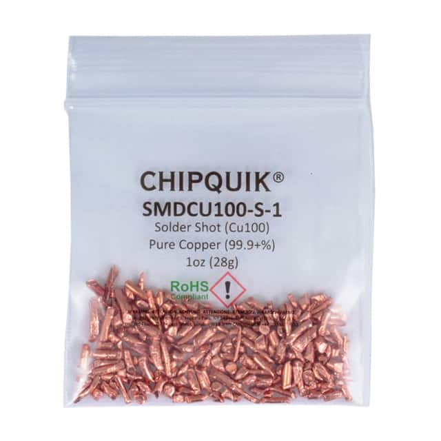 SOLDER SHOT CU100 1OZ 28G SMDCU100-S-1 Chip Quik Inc.製｜電子部品・半導体通販のマルツ