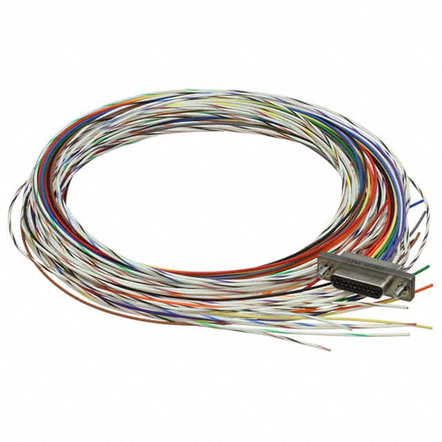 CABLE ASSY DB21 MULTI 457.2MM DCHM21P6N6-18.0BN-HT1 Cinch Connectivity ...