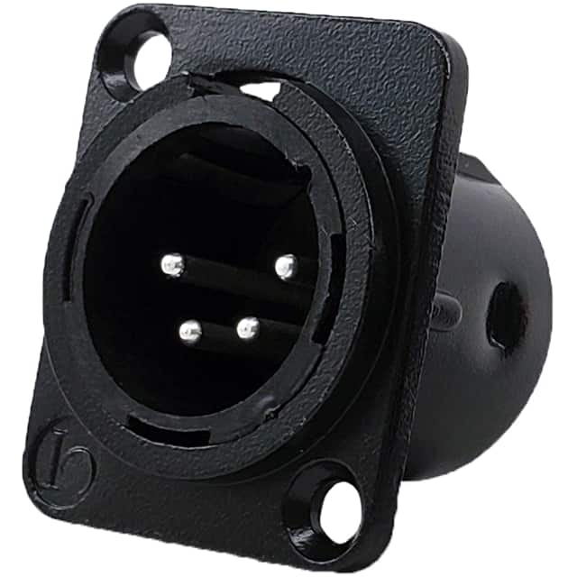 JL SERIES,4 PIN XLR MALE RECEPTA IO-XLR4-M-BK-JL IO Audio Technologies製 ...