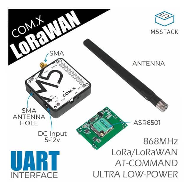 COM.LORAWAN 868MHZ ASR6501 M031-C M5Stack製｜電子部品・半導体通販のマルツ