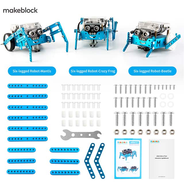 MBOT ADD-ON PACK-SIX-LEGGED ROBO 98050 MAKEBLOCK CO製｜電子部品・半導体通販のマルツ