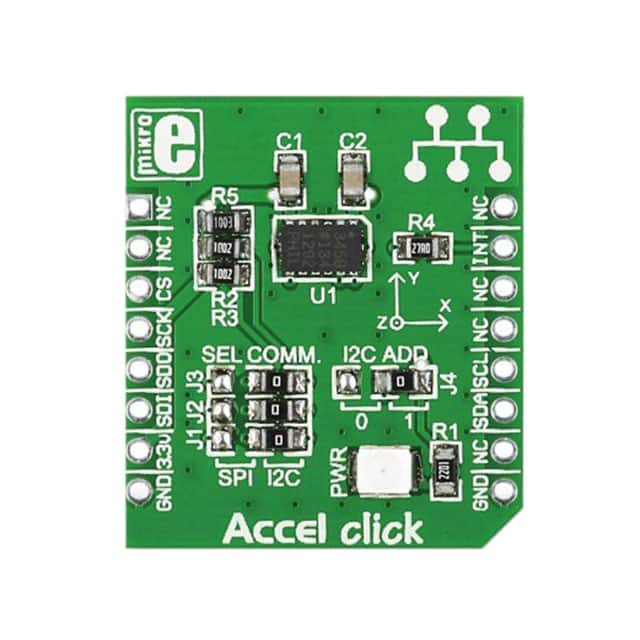 BOARD ACCEL CLICK MIKROE-1194 MikroElektronika製｜電子部品・半導体通販のマルツ