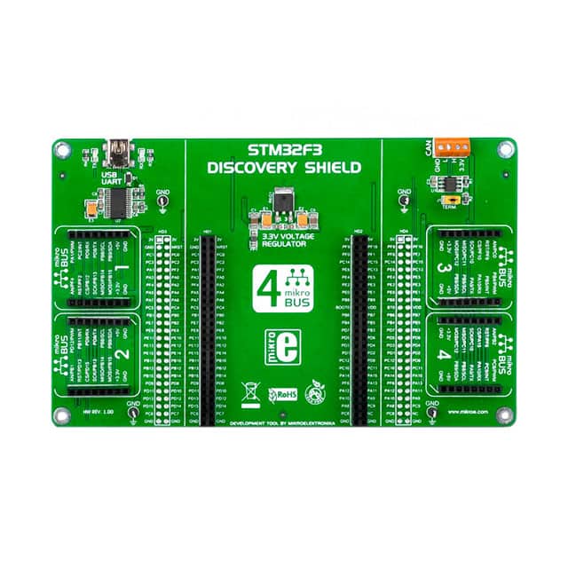 BOARD STM32F4 DISCOVERY SHIELD MIKROE-1481 MikroElektronika製｜電子部品・半導体通販のマルツ