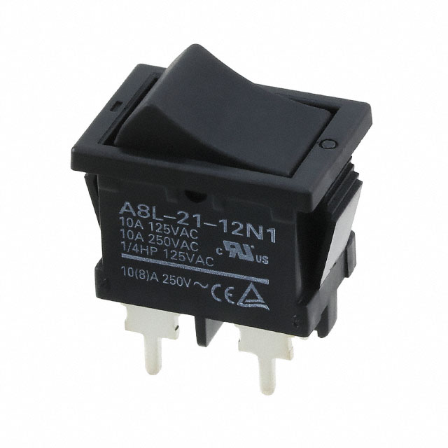 SWITCH ROCKER DPST 10A 125V A8L-21-11N1｜電子部品・半導体通販のマルツ
