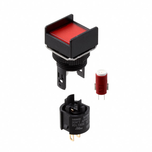 PILOT LIGHT 5V LED SQUARE RED M16-AR-5D OMRON製｜電子部品・半導体通販のマルツ