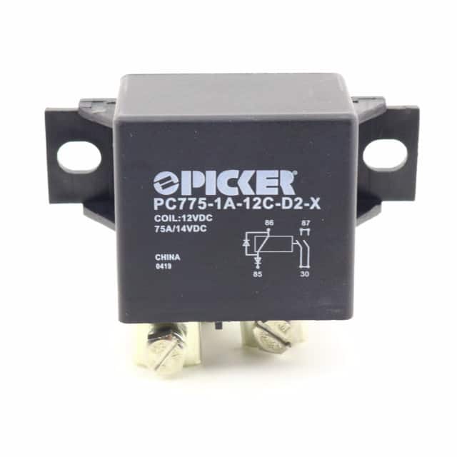 75A SPST AUTO RELAY 12V DIODE PC775-1A-12C-D2-X Picker Components製｜電子部品・半導体通販のマルツ