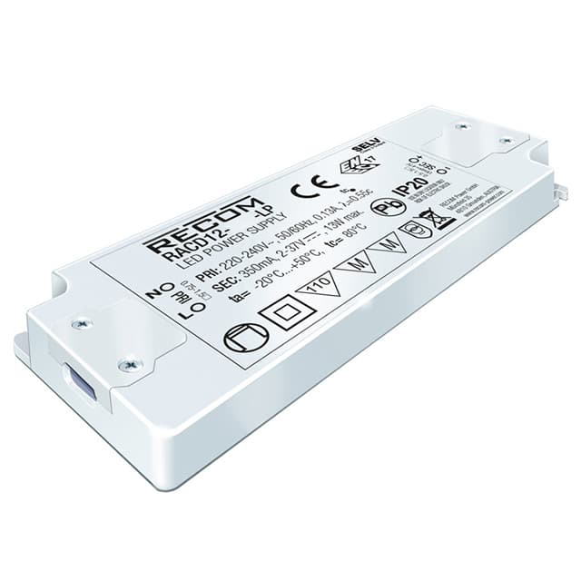 LED DRIVER CC AC/DC 2-19V 700MA RACD12-700-LP Recom Power製｜電子部品・半導体通販のマルツ
