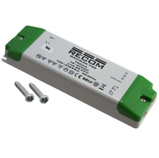 LED DRIVER CC AC/DC 10-43V 700MA RACD30-700 Recom Power製｜電子部品・半導体通販のマルツ