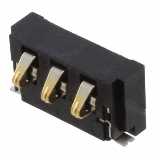 CONN SPRING BATTERY 3POS R/A SMD 1746142-1 AMP Connectors / TE ...