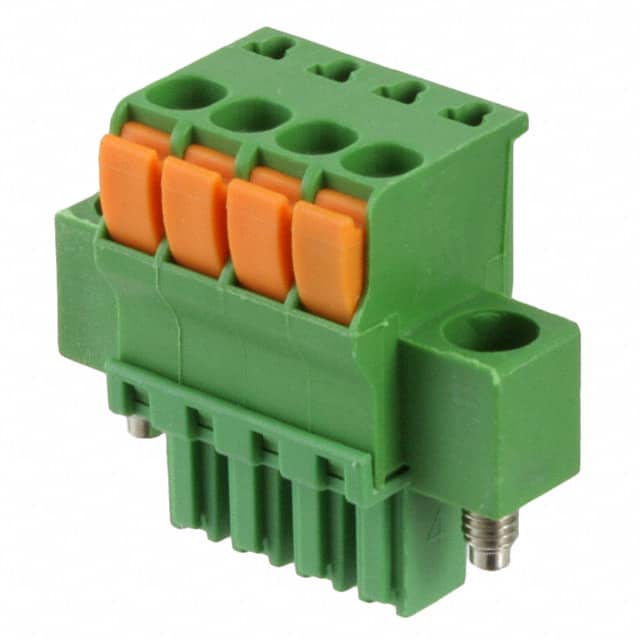 TERM BLOCK PLUG 4POS STR 3.5MM 1986723-4 AMP Connectors / TE ...