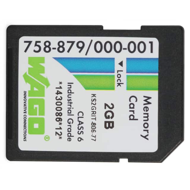 MEMORY CARD SD; SLC-NAND; 2 GBYT 758-879/000-001 WAGO Corporation製｜電子部品 ...