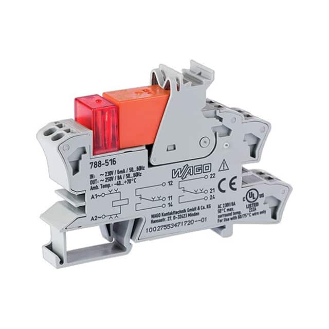 RELAY GEN PURPOSE DPDT 8A 24V 788-512 WAGO製｜電子部品・半導体通販のマルツ