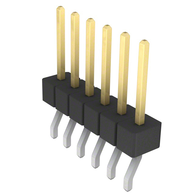 CONN HEADER SMD R/A 6POS 2.54MM GBC06SGSN-M89 Sullins Connector ...