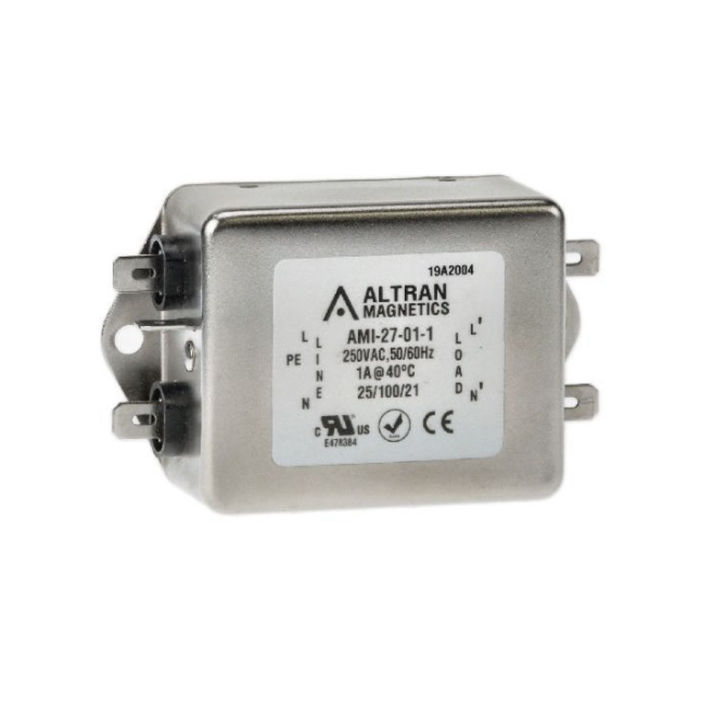 LINE FILTER 250VAC 1A CHASSIS AMI-27-1-1 Altran Magnetics LLC製｜電子部品・半導体 ...