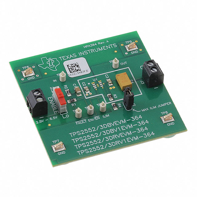 EVAL BOARD FOR TPS2553-1 TPS2553DRV1EVM-364 TEXAS INSTRUMENTS製｜電子部品・半導体通販のマルツ