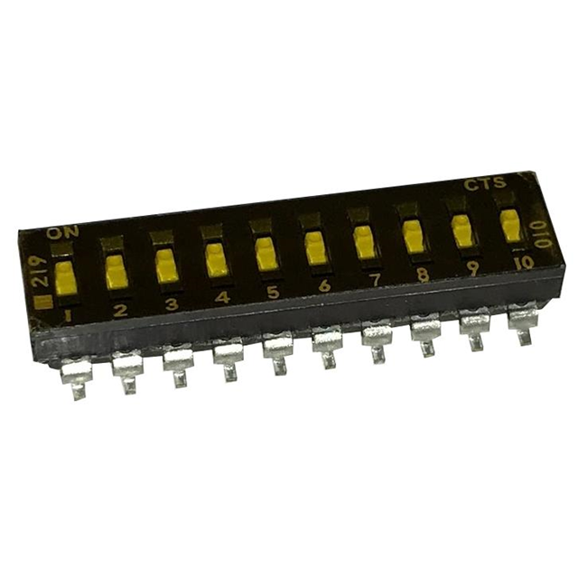 SWITCH SLIDE DIP SPST 0.1A 20V [digi-reel品] 219-10LPSTR CTS ...