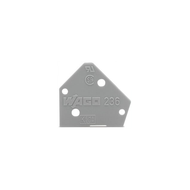 END PLATE; 1 MM THICK; SNAP-FIT 236-100 WAGO製｜電子部品・半導体通販のマルツ