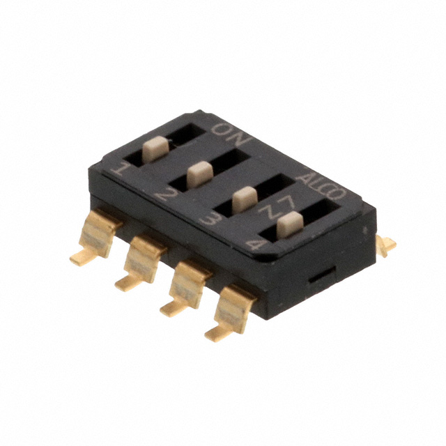 SWITCH SLIDE DIP SPST 0.025A 24V EDS04SGNNTU04Q ALCOSWITCH Switches / TE Connectivity製｜電子部品・半導体 ...