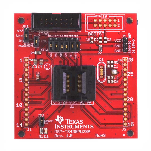 TARGET BOARD ZIF SKT MSP430 MSP-TS430PW28A TEXAS INSTRUMENTS製｜電子部品・半導体通販のマルツ