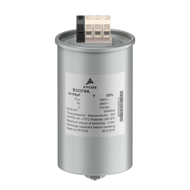 CAP FILM 100UF 5% 360VAC RADIAL B32378A3107J060 EPCOS (TDK)製｜電子部品・半導体通販のマルツ