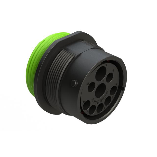 SIZE 24, 9 POSITION RECEPTACLE, AHDP04-24-91PN-WTA AMPHENOL SINE/TUCHEL ...