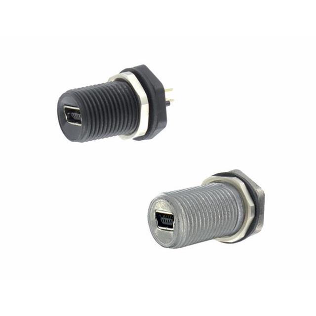 M12 PANEL CONNECTOR MINI-USB 2.0 1310-0008-01 Encitech Connectors AB製 ...