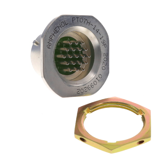 CONN RCPT MALE 19P TIN SLDR CUP PT07H-14-19P Amphenol Aerospace ...