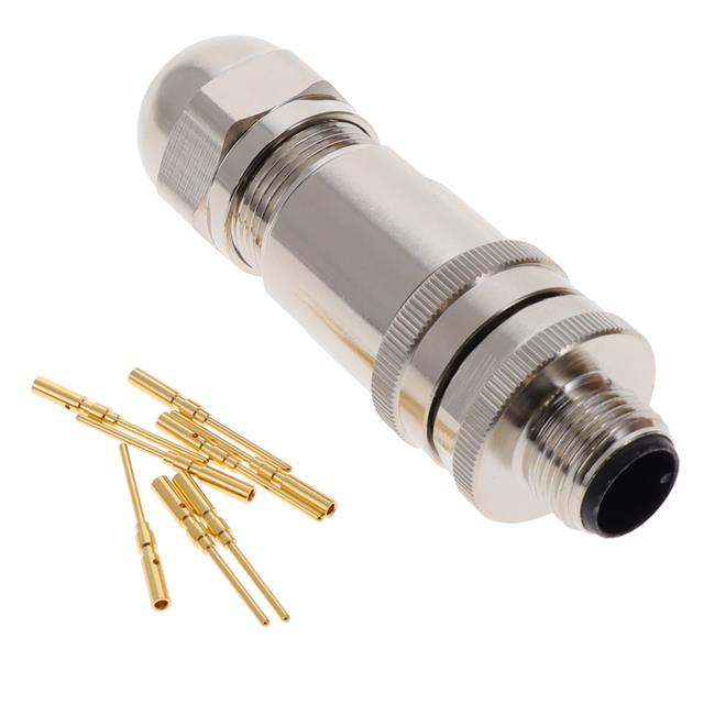 M12 MALE,A8 CODE,STR CONNECTOR, 2351415-4 AMP Connectors / TE ...