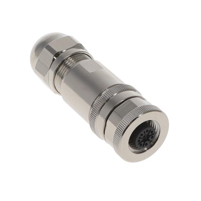 M12 FEMALE,D4,STR CONNECTOR, PG9 2358990-4 AMP Connectors / TE ...