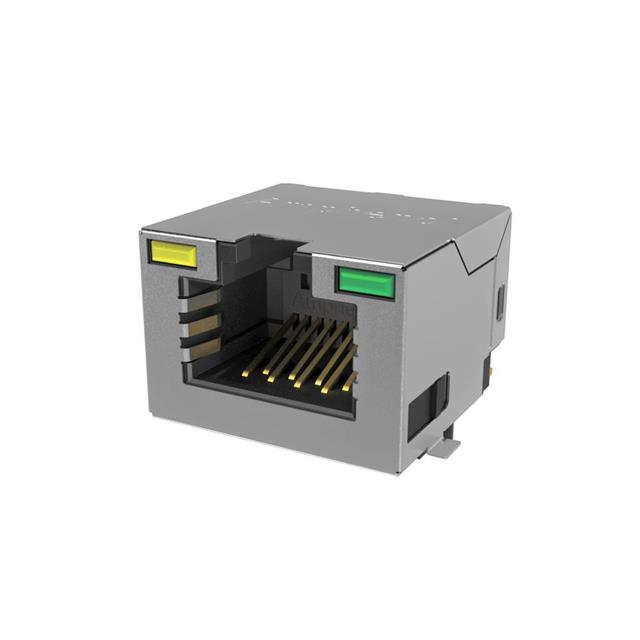 8P8C, RA, CAT6A, SMT, SHIELD WIT RJE3C1886442 Amphenol Communications ...