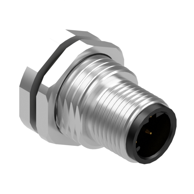 M12 D-CODE 4POS PLUG PANEL MOUNT 54-00370 Tensility International Corp製 ...