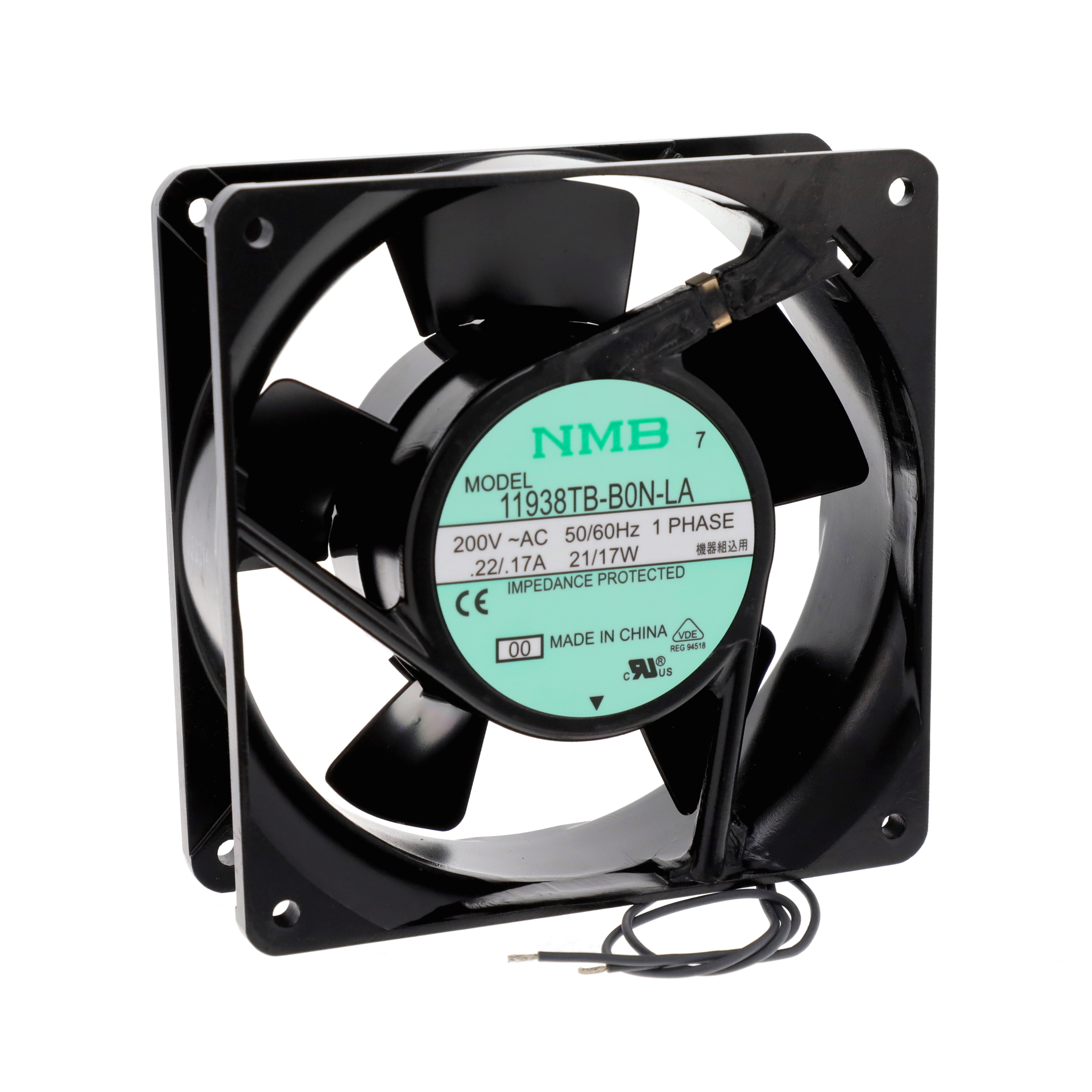 FAN 119MM X 38MM 200VAC WIRE 11938TB-B0N-LA-00 MinebeaMitsumi製｜電子部品・半導体 ...