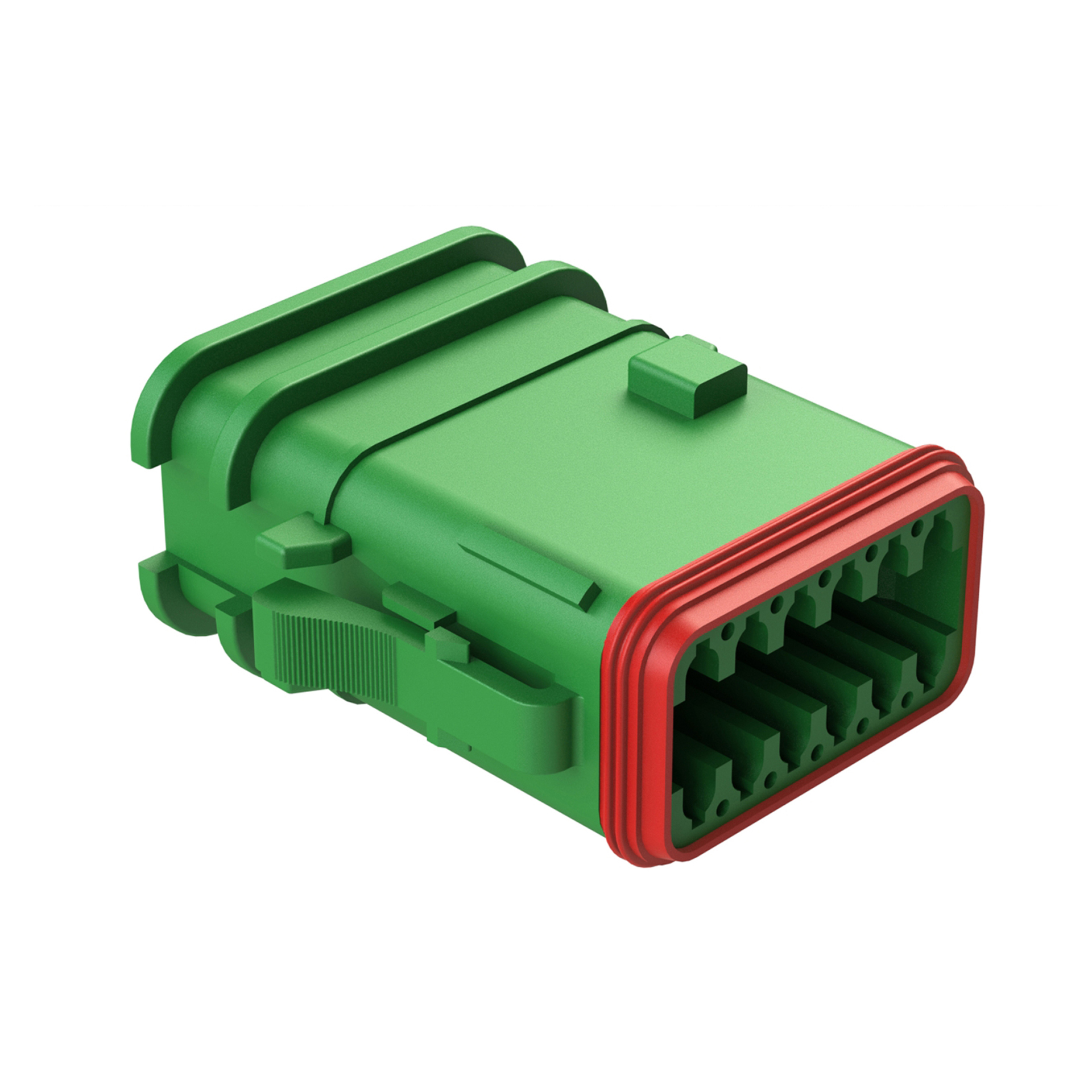 12 POSITION OVERMOLDED PLUG, SOC AT06-12SC-OMRDGRN AMPHENOL SINE/TUCHEL ...