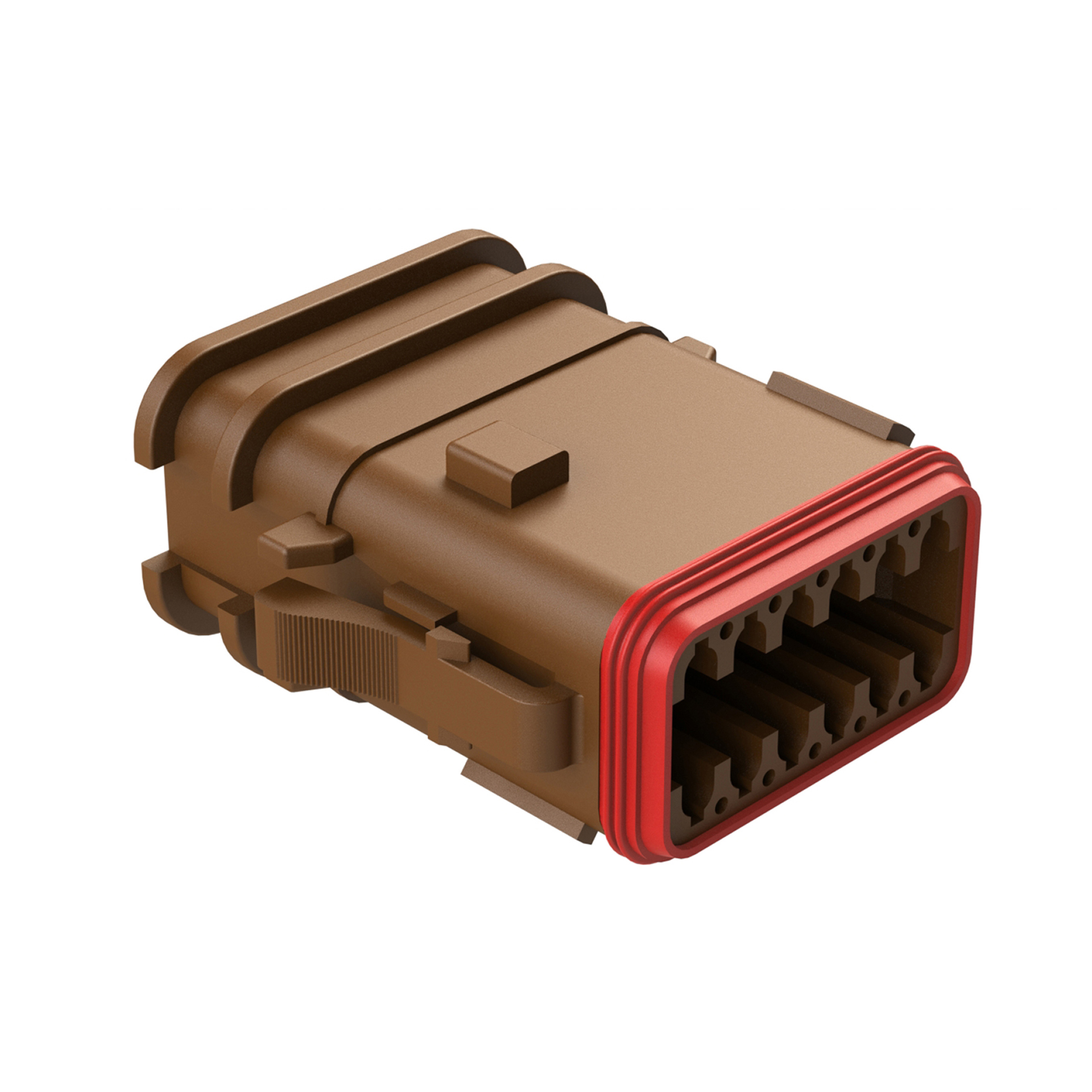 12 POSITION OVERMOLDED PLUG, SOC AT06-12SD-OMRDBRN AMPHENOL SINE/TUCHEL ...