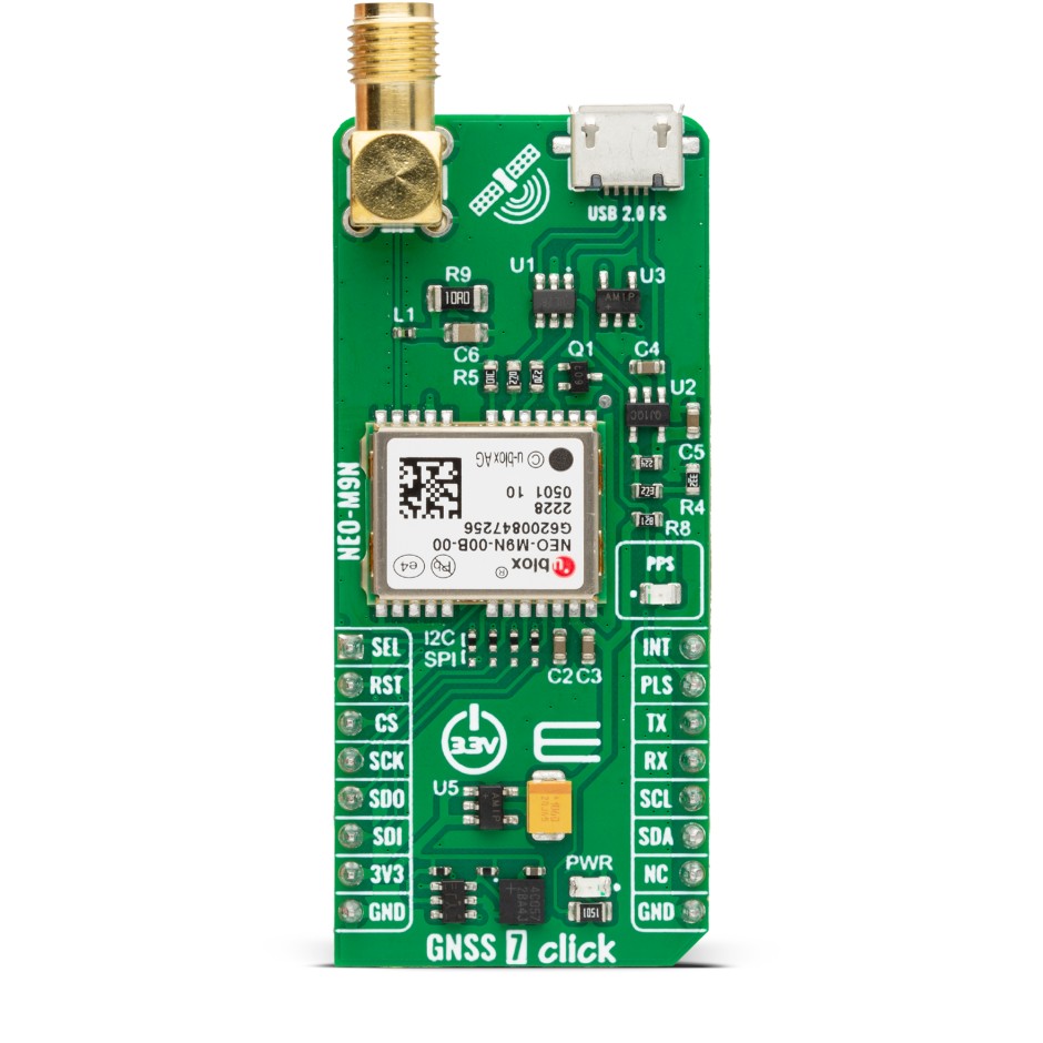 GNSS 7 CLICK - CLICKID MIKROE-5764 MikroElektronika製｜電子部品・半導体通販のマルツ