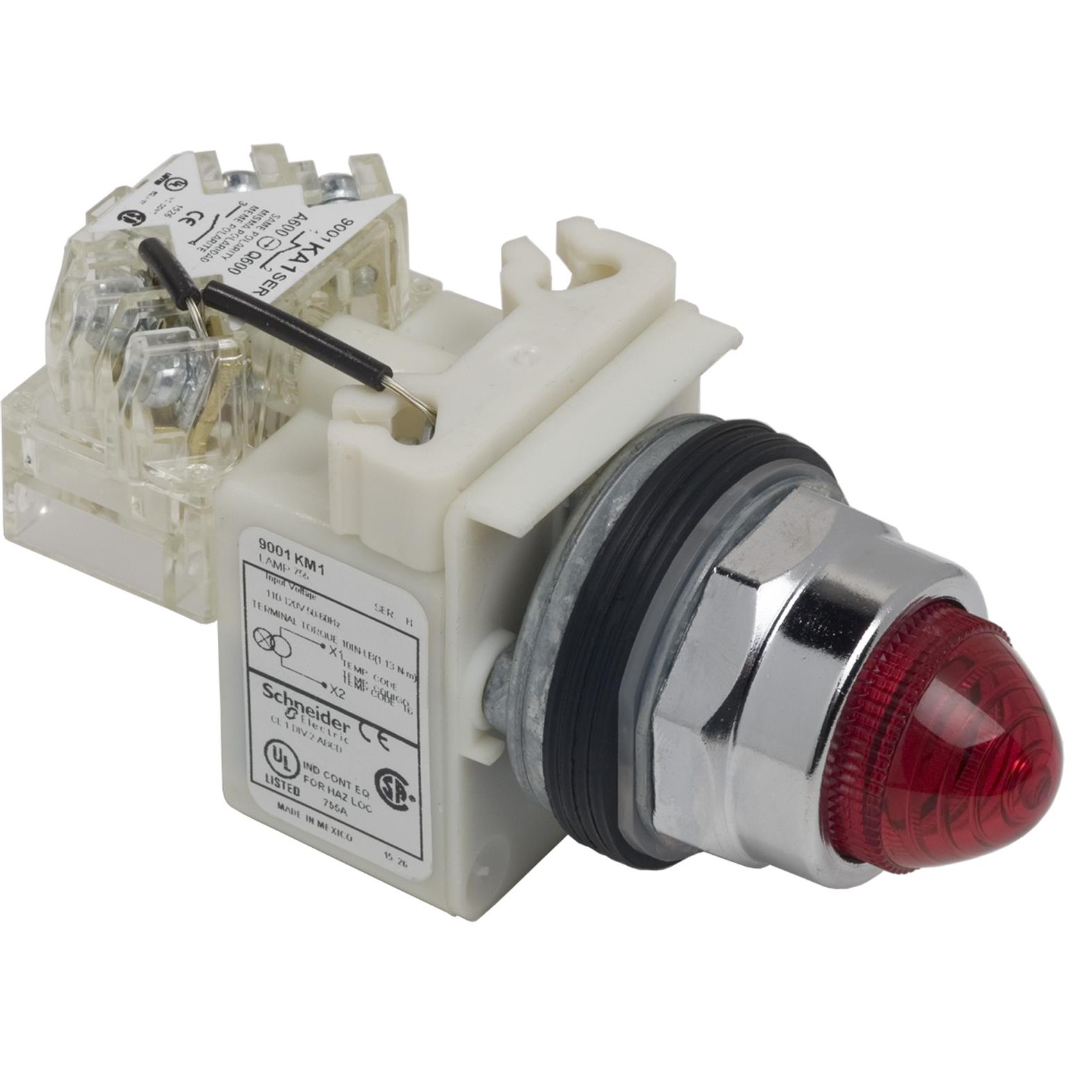 PILOT LIGHT 120VAC 30MM TYPE K + 9001KT1R9 SCHNEIDER ELECTRIC製｜電子部品・半導体 ...
