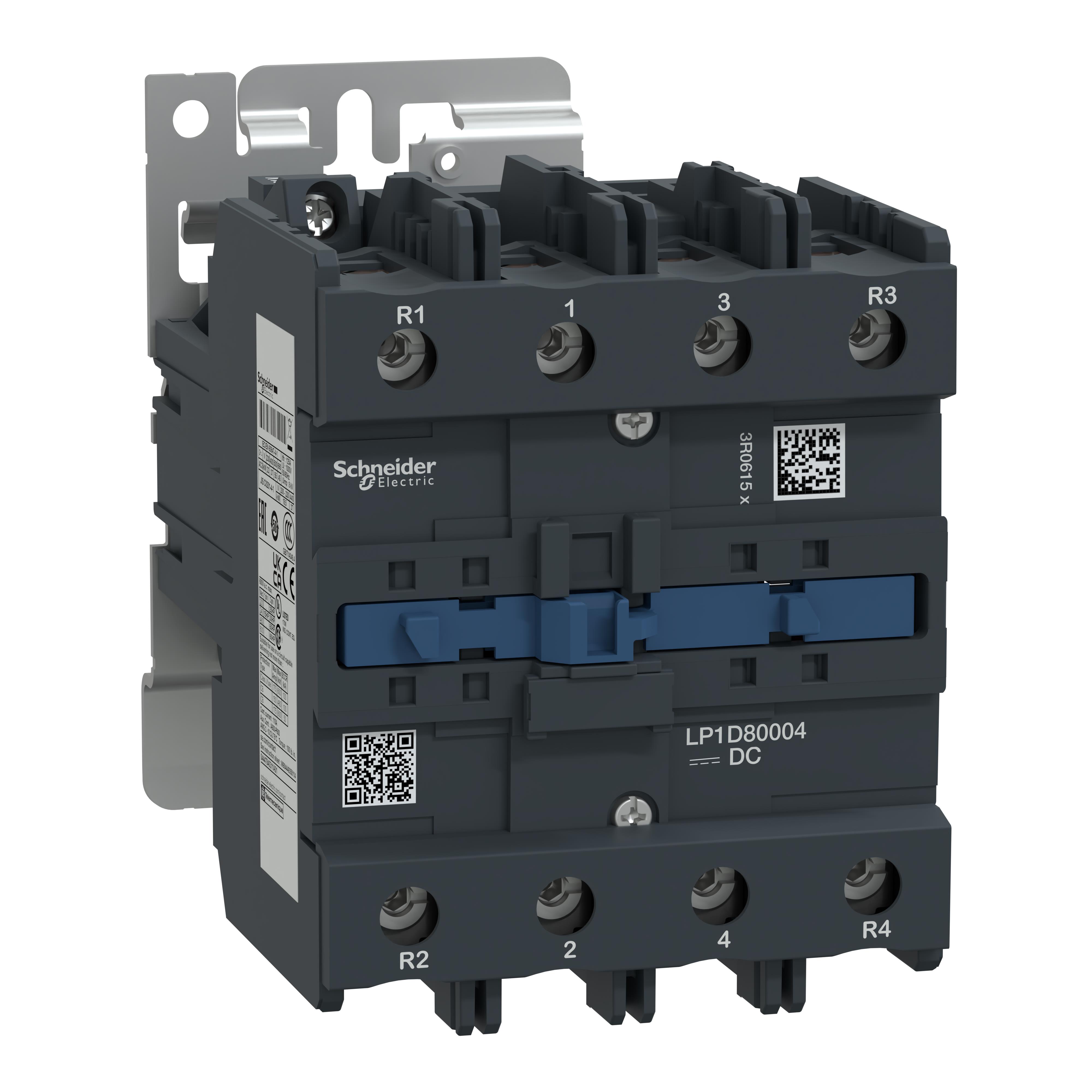 4P CONTACTOR 125A AC-1 24VDC COI LP1D80004BW SCHNEIDER ELECTRIC製｜電子部品 ...