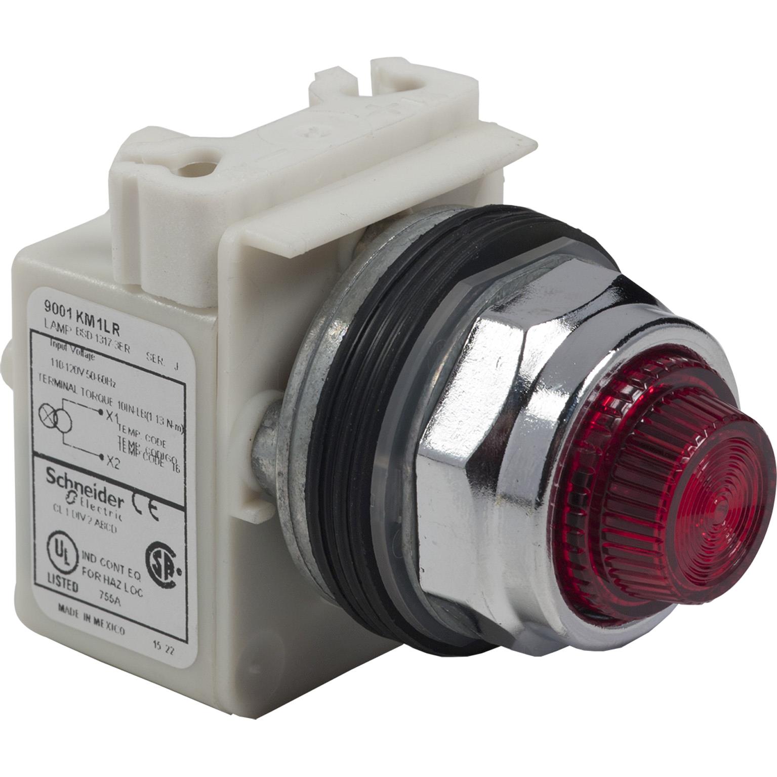 PILOT LIGHT 120VAC 30MM TYPE K + 9001KP1LGG31 SCHNEIDER ELECTRIC製｜電子部品 ...