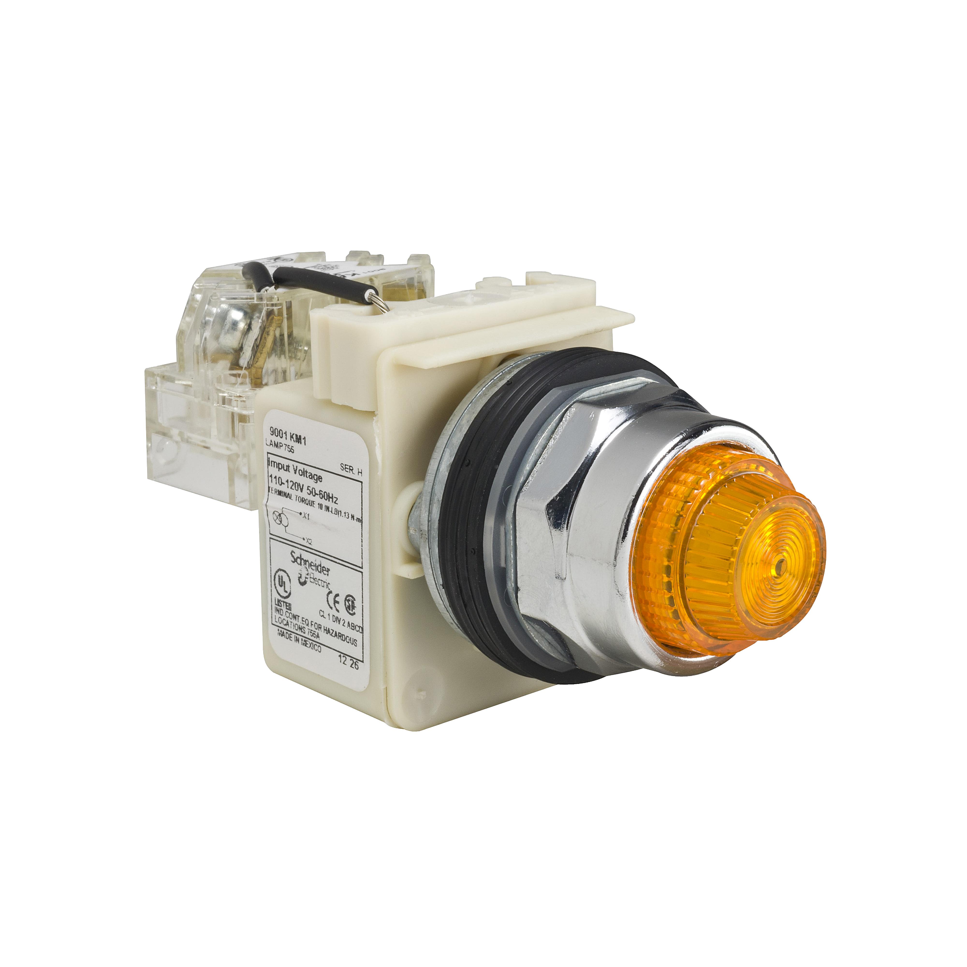 PILOT LIGHT 120VAC 30MM TYPE K + 9001KT1A31 SCHNEIDER ELECTRIC製｜電子部品 ...