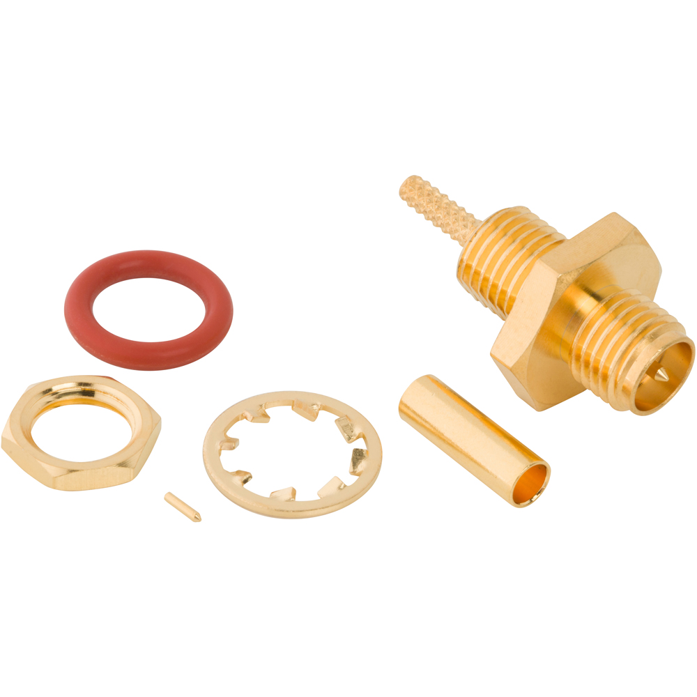 RP SMA STRAIGHT CRIMP JACK BULKH 901-10806 Amphenol RF製｜電子部品・半導体通販のマルツ