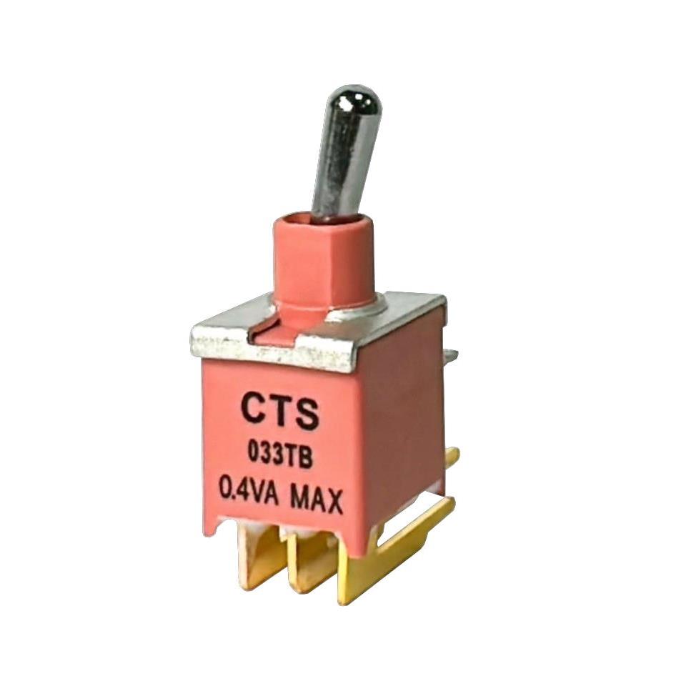 SWITCH TOGGLE DP 120VAC 3A 033TBHDATB CTS Electrocomponents製｜電子部品・半導体通販のマルツ