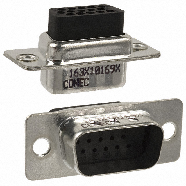 CONN D-SUB HD HOUSING PLUG 15POS 163X10169X Amphenol CONEC製｜電子部品・半導体通販のマルツ