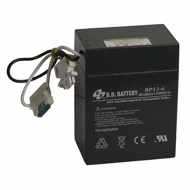 BATTERY LEAD ACID 6V 13AH BP13-6-WH B B Battery製｜電子部品・半導体通販のマルツ
