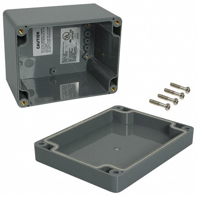 BOX ABS GRAY 4.528"L X 3.543"W PN-1328-DG Bud Industries製｜電子部品・半導体通販のマルツ