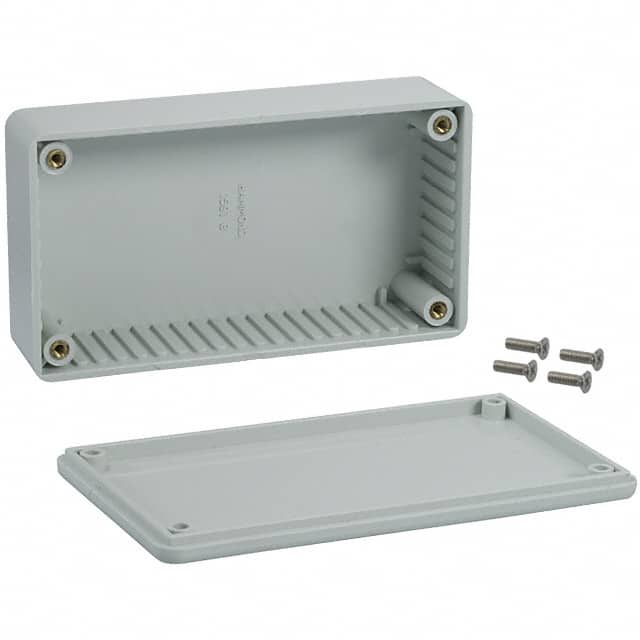 BOX ABS GRAY 4.41""L X 2.44""W 1591BGY Hammond Manufacturing製｜電子部品・半導体 ...